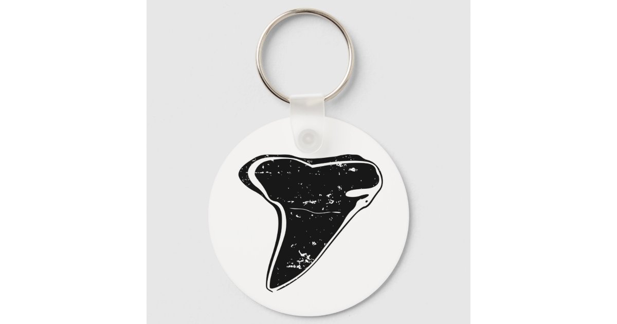 Shark tooth keychain | Zazzle