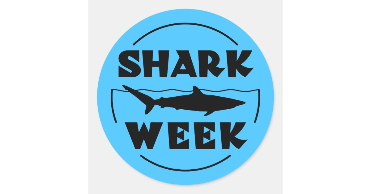 Shark Week Classic Round Sticker | Zazzle