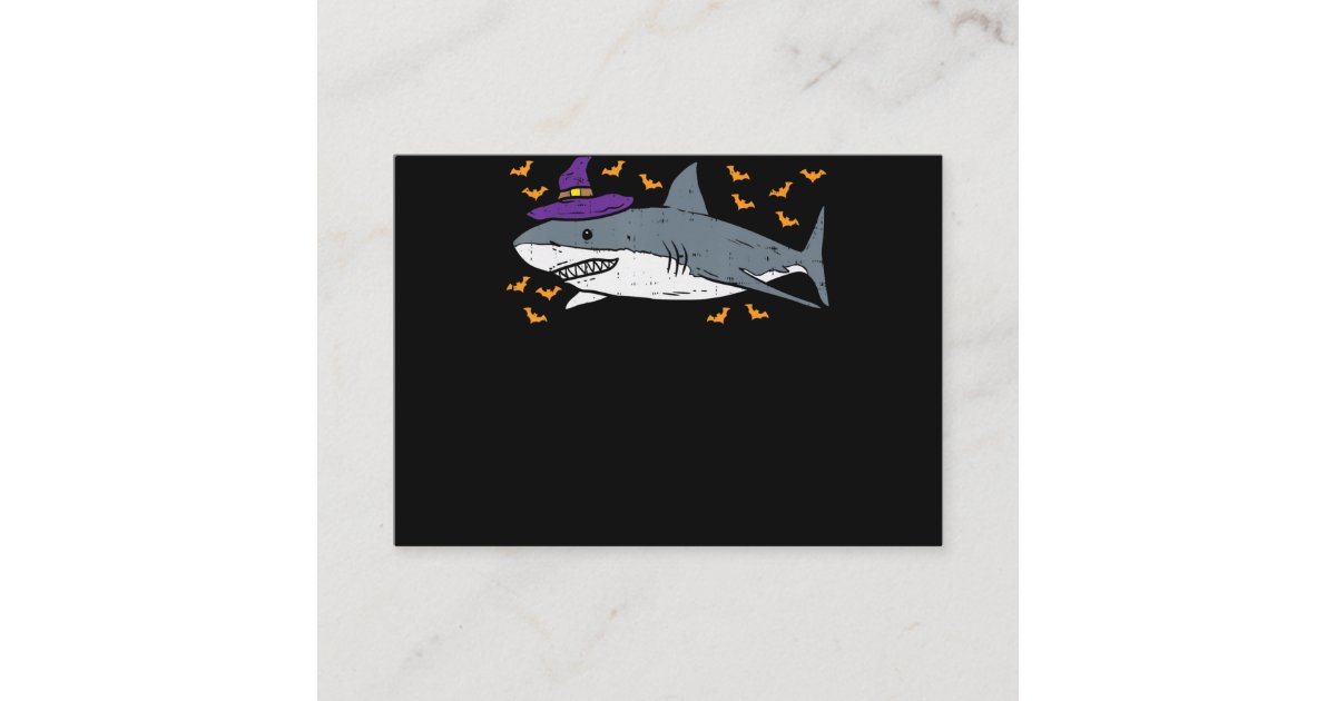 Shark Witch Funny Animal Halloween Business Card | Zazzle