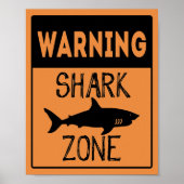 Shark Zone Poster | Zazzle