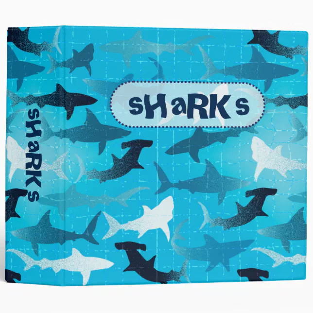 sharks! binder | Zazzle