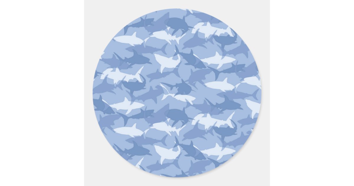 Sharks Classic Round Sticker | Zazzle