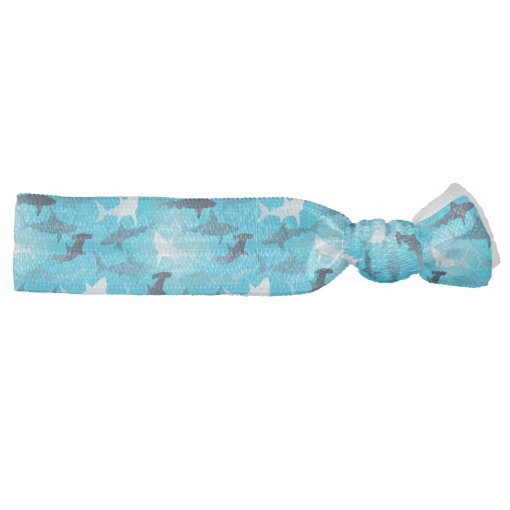 sharks! elastic hair tie | Zazzle