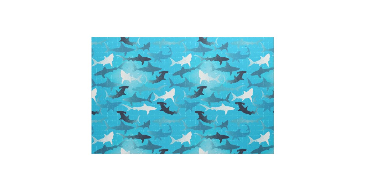 sharks! fabric | Zazzle.com
