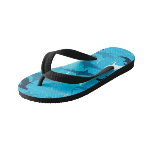 sharks! kid's flip flops | Zazzle