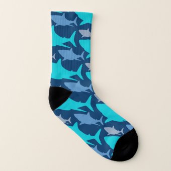 Sharks Socks | Zazzle