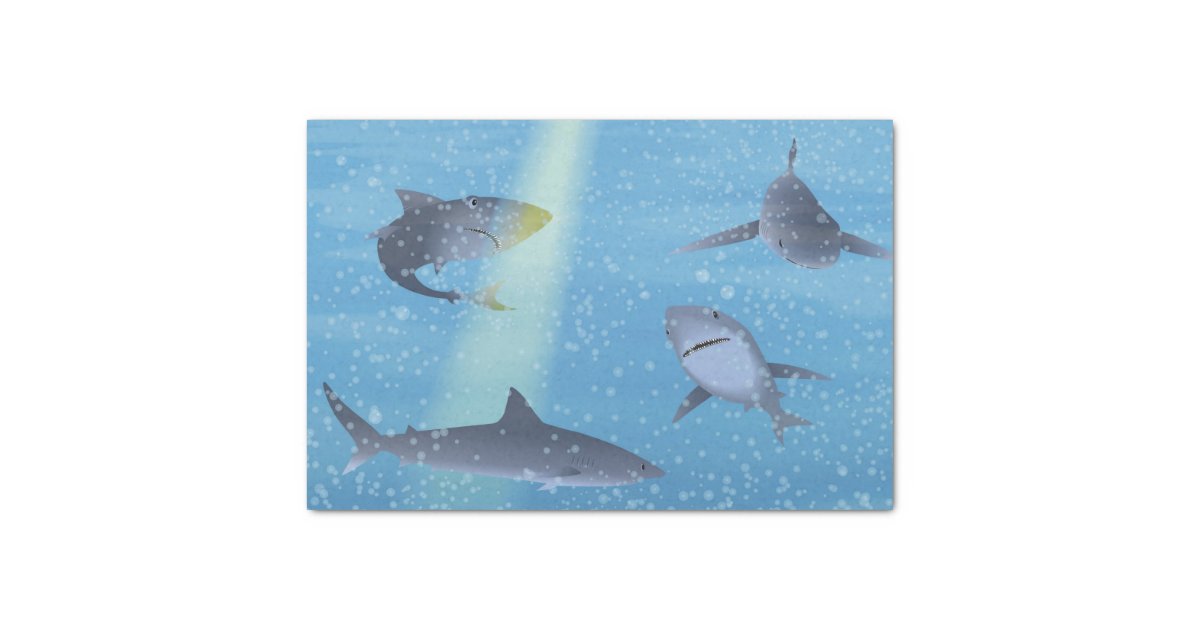 Sharks Tissue Paper | Zazzle
