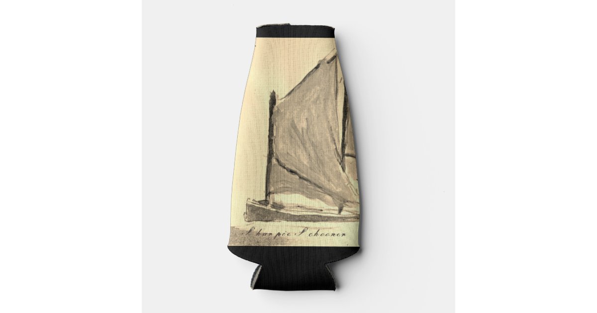 Sharpie Schooner Sailboat - Bottle Cooler | Zazzle