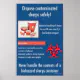 Sharps safety educational poster | Zazzle