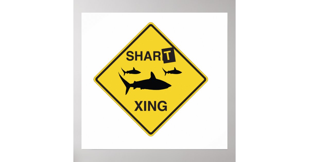 Shart Crossing Poster | Zazzle