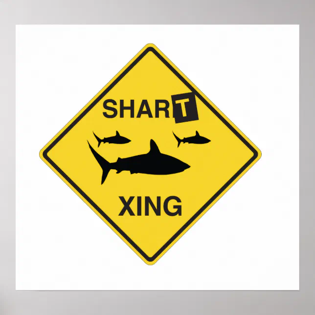 Shart Crossing Poster | Zazzle