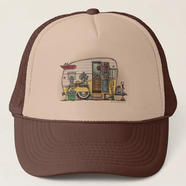 Shasta Camper Trailer RV Hats | Zazzle