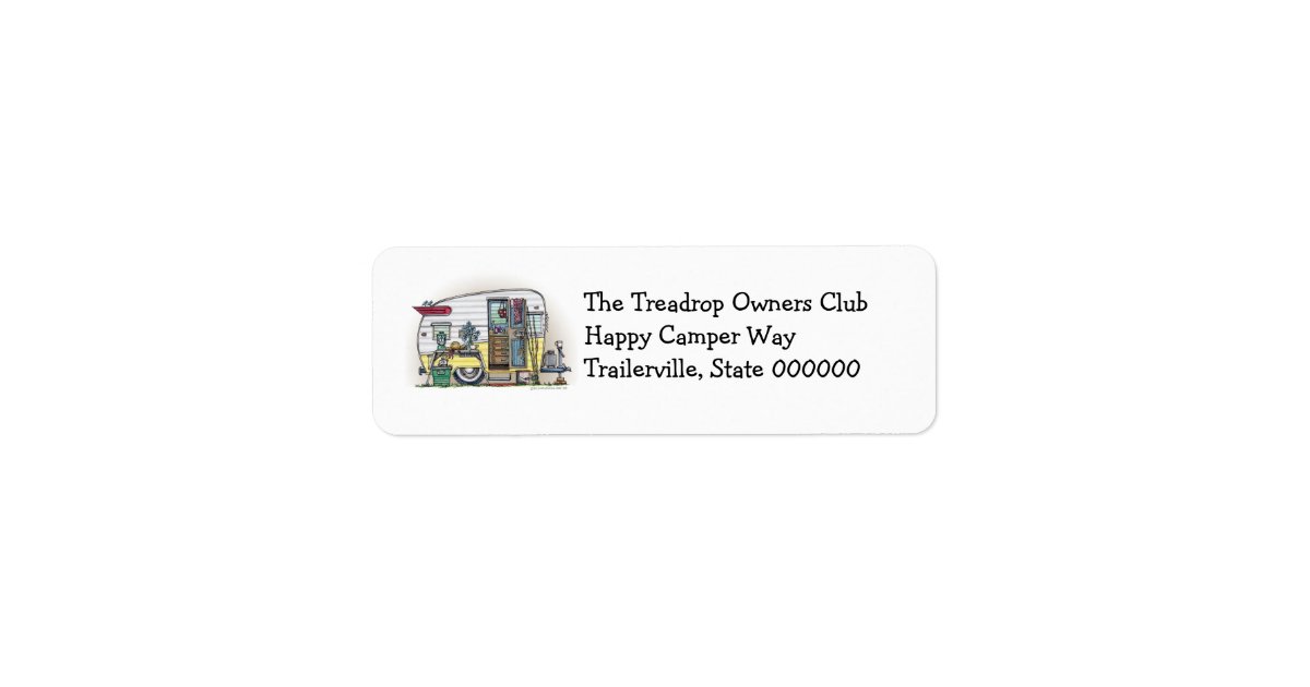 Shasta Camper Trailer RV Label | Zazzle