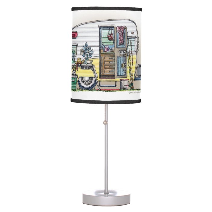 Shasta Camper Trailer RV Table Lamp | Zazzle