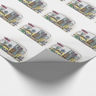 Shasta Camper Trailer RV Wrapping Paper | Zazzle