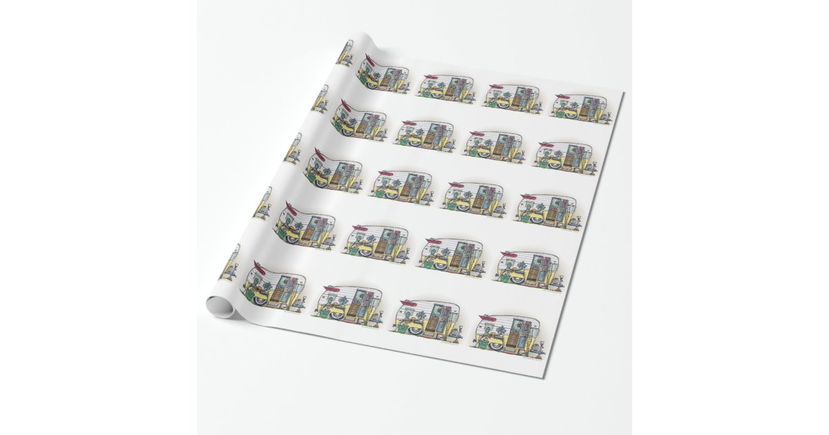 Shasta Camper Trailer RV Wrapping Paper | Zazzle