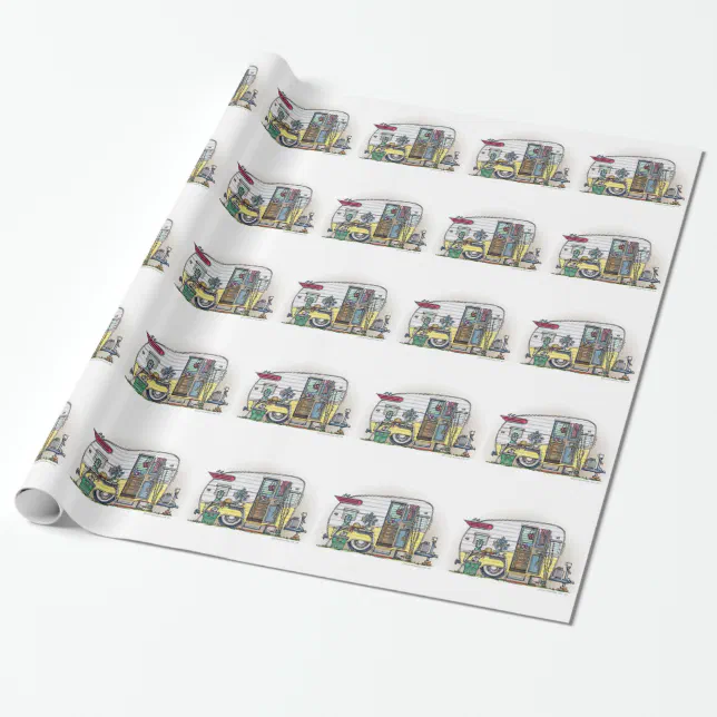 Shasta Camper Trailer RV Wrapping Paper | Zazzle