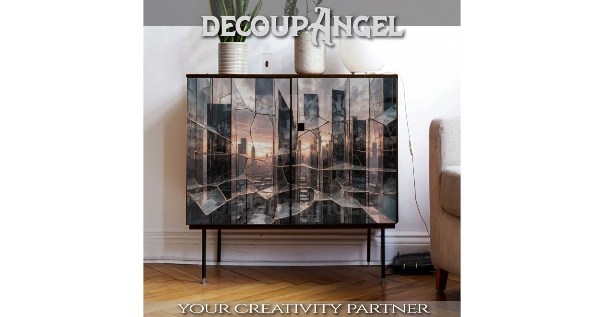 Shattered New York Skyline - Decoupage - Tissue Paper | Zazzle