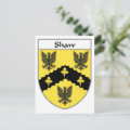 Shaw Coat of Arms/Family Crest Postcard | Zazzle