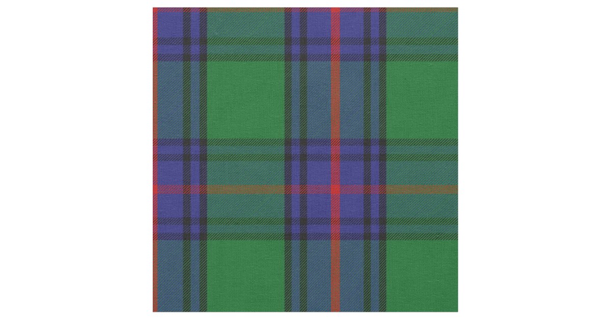 Shaw Tartan Print Fabric | Zazzle