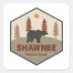 Shawnee National Forest Bear Square Sticker | Zazzle