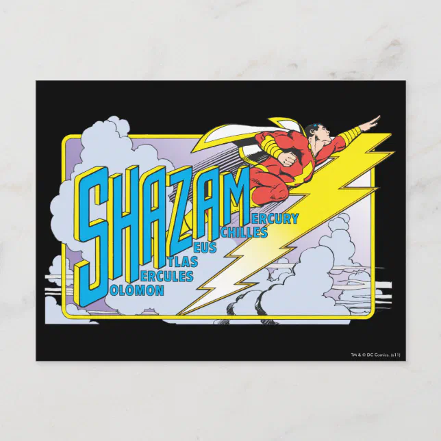 Shazam Acronym 2 Postcard | Zazzle