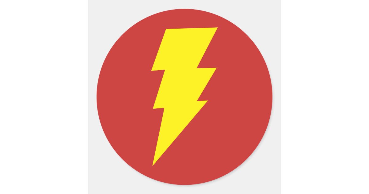 Shazam Classic Round Sticker | Zazzle