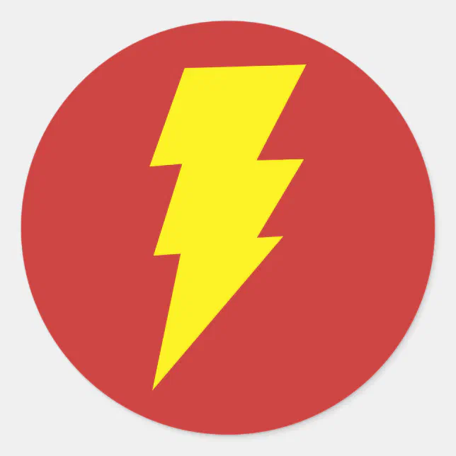 Shazam Classic Round Sticker | Zazzle