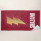 SHAZAM! Fury of the Gods | Lightning Bolt Badge Beach Towel | Zazzle