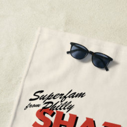 SHAZAM! Fury of the Gods | SHAZAMily Comic Bolts Beach Towel | Zazzle