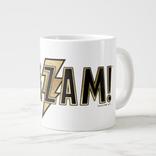 SHAZAM! | Gold Logo Giant Coffee Mug | Zazzle