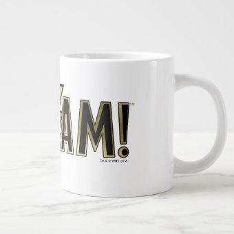SHAZAM! | Gold Logo Giant Coffee Mug | Zazzle