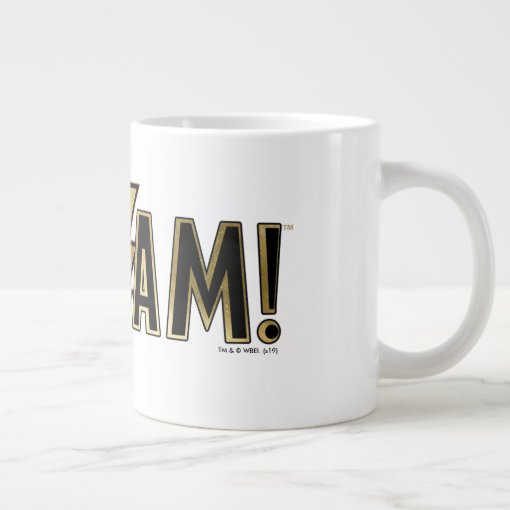 SHAZAM! | Gold Logo Giant Coffee Mug | Zazzle
