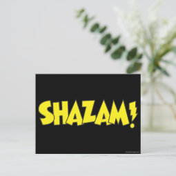Shazam Logo Yellow Postcard | Zazzle