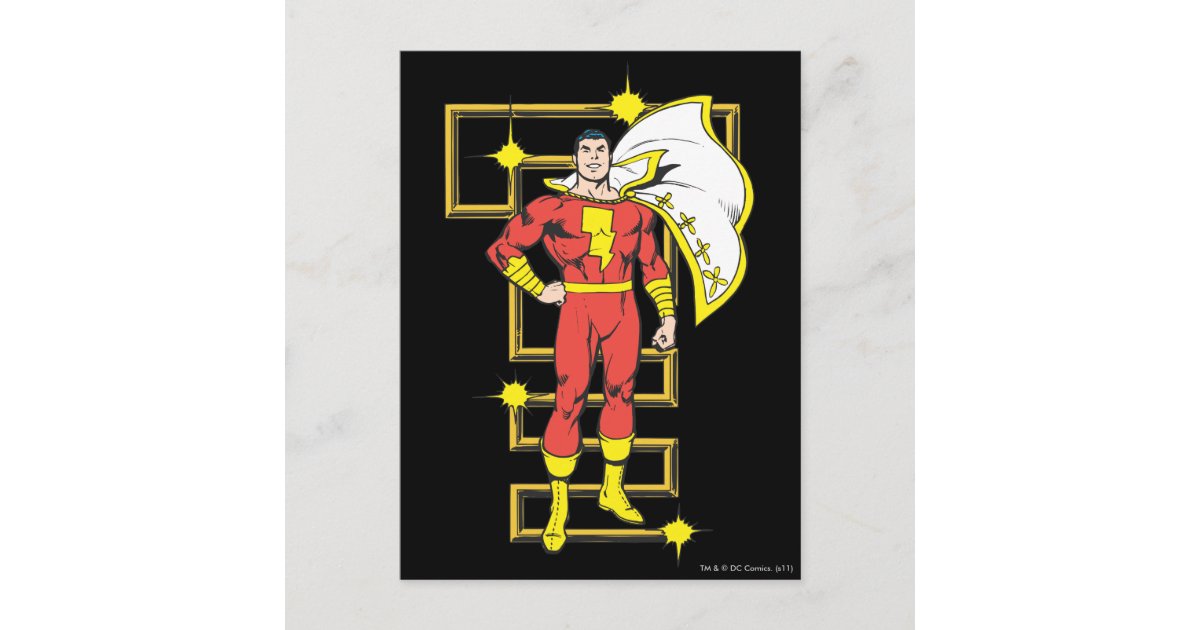 SHAZAM Poses Postcard | Zazzle