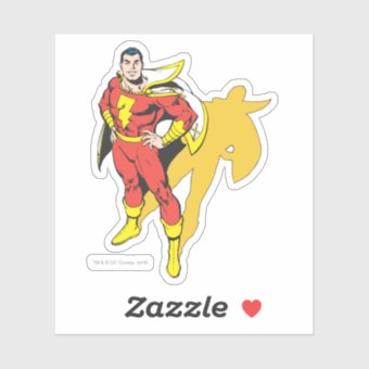 SHAZAM Shadow Sticker | Zazzle