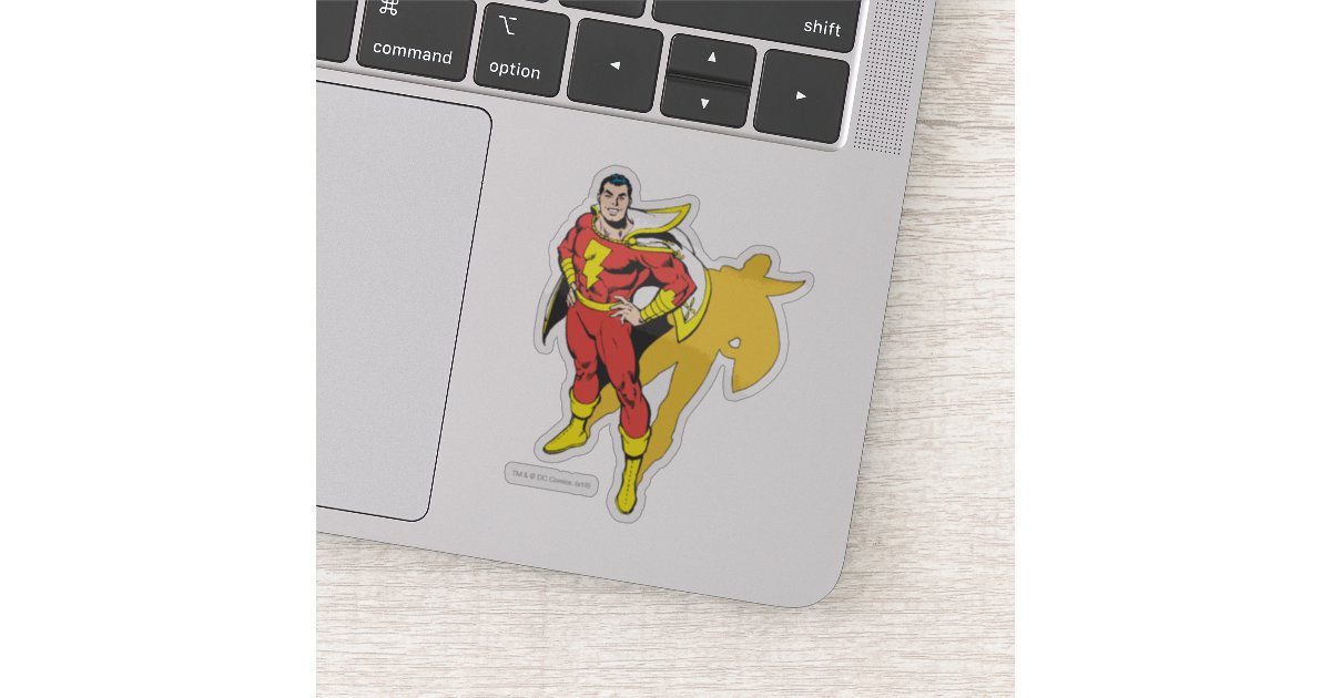 SHAZAM Shadow Sticker | Zazzle
