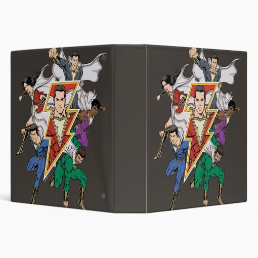 SHAZAM! | Shazam Family Graphic 3 Ring Binder | Zazzle