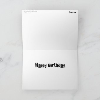 'She Bites her Lip' Birthday Card | Zazzle