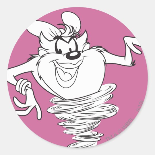 She-Devil Black and White Classic Round Sticker | Zazzle.com