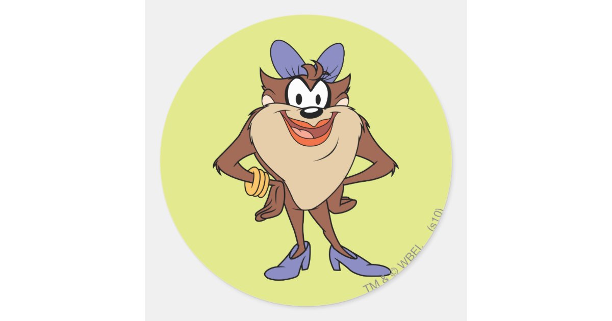 She-Devil in Color Classic Round Sticker | Zazzle