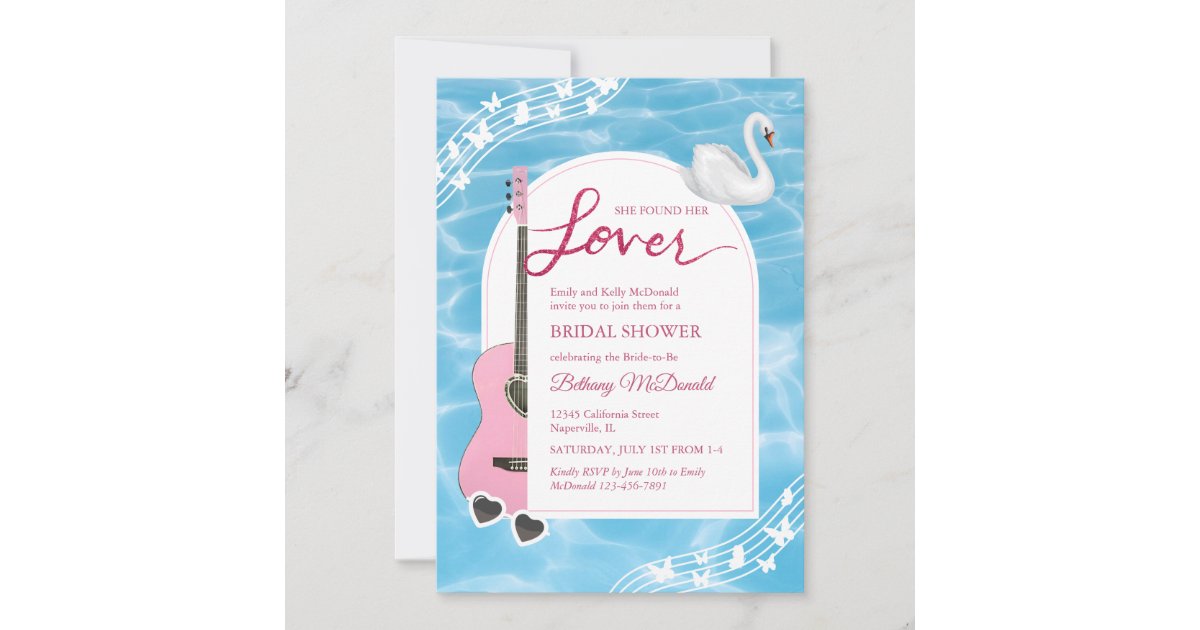 She Found Her Lover Bridal Shower Invitation | Zazzle
