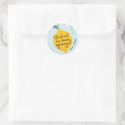 She found her Main Squeeze Bridal Shower Sticker | Zazzle
