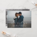 She Said Yes Calligraphy Photo Engagement Party Invitation | Zazzle