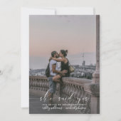 She Said Yes Calligraphy Photo Engagement Party Invitation | Zazzle