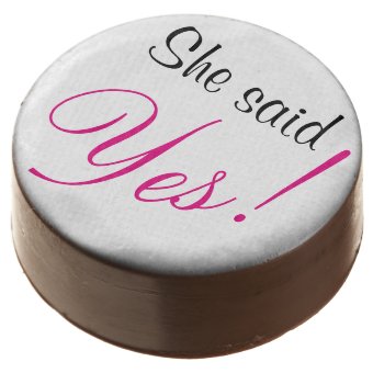 She said yes! cookies | Zazzle