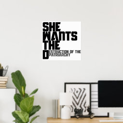 She wants the D Poster | Zazzle