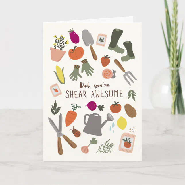 Shear Awesome Dad Card | Zazzle