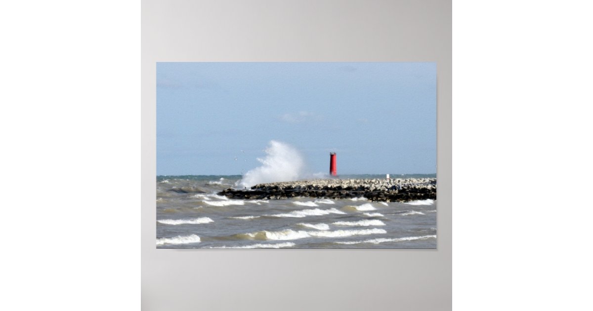 Sheboygan lighthouse poster | Zazzle