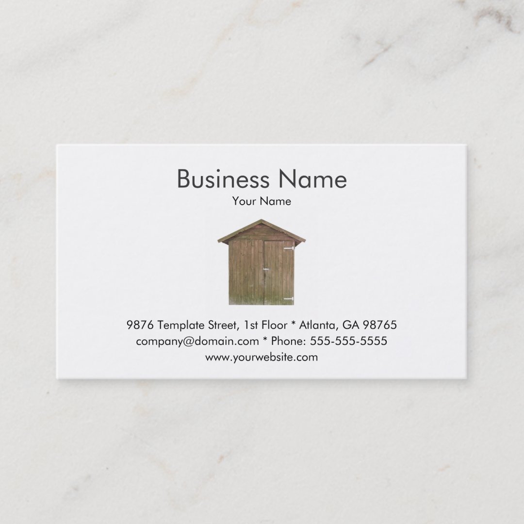 Shed Business Card | Zazzle